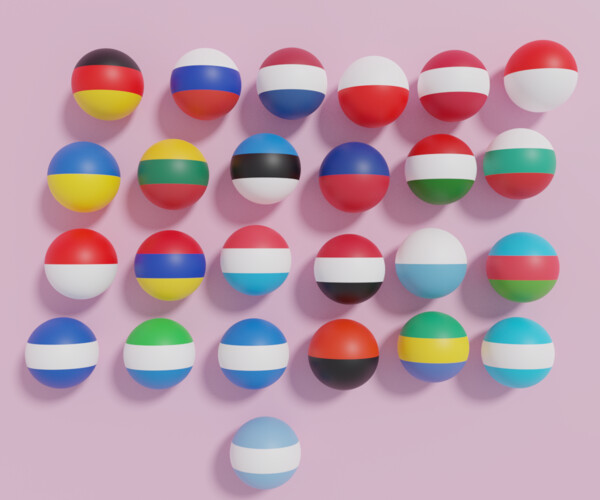 ArtStation - Flag of Ball Collection 1 | Resources