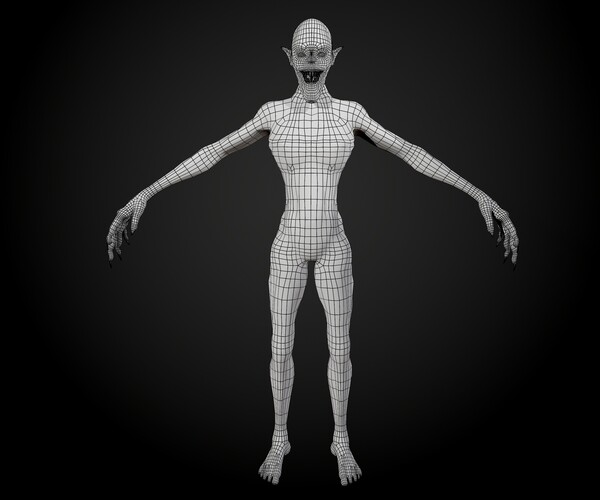 ArtStation - Ghoul Low-poly 3D model | Game Assets