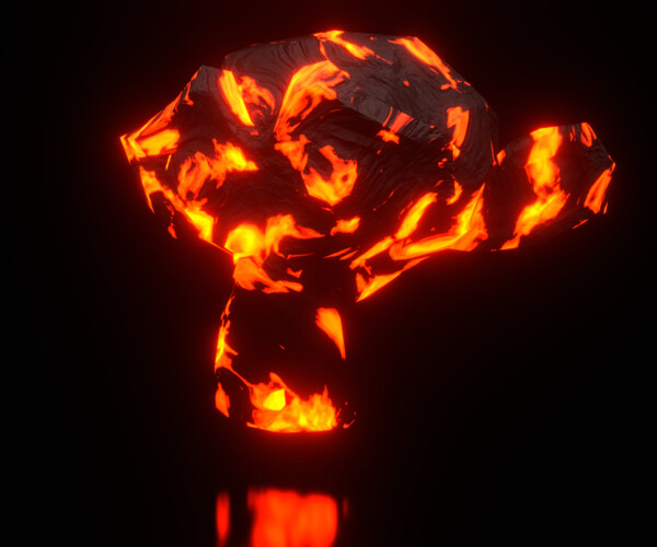 ArtStation - Realistic Procedural Lava Shader | Resources