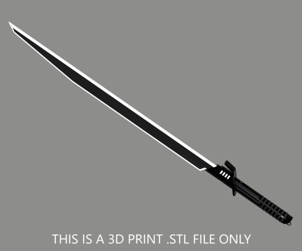 ArtStation - Mandalorian Darksaber - 3D Print .STL File | Resources