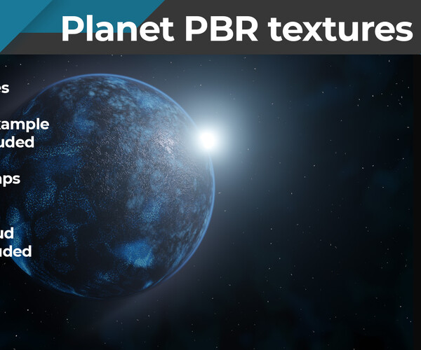 ArtStation - 12 Planet PBR Textures | 4K | Bonus Blender Space Scene ...