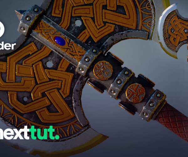 ArtStation - Making a Fantasy Axe in Blender | Tutorials
