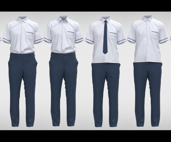 ArtStation - School Uniform Male | Resources