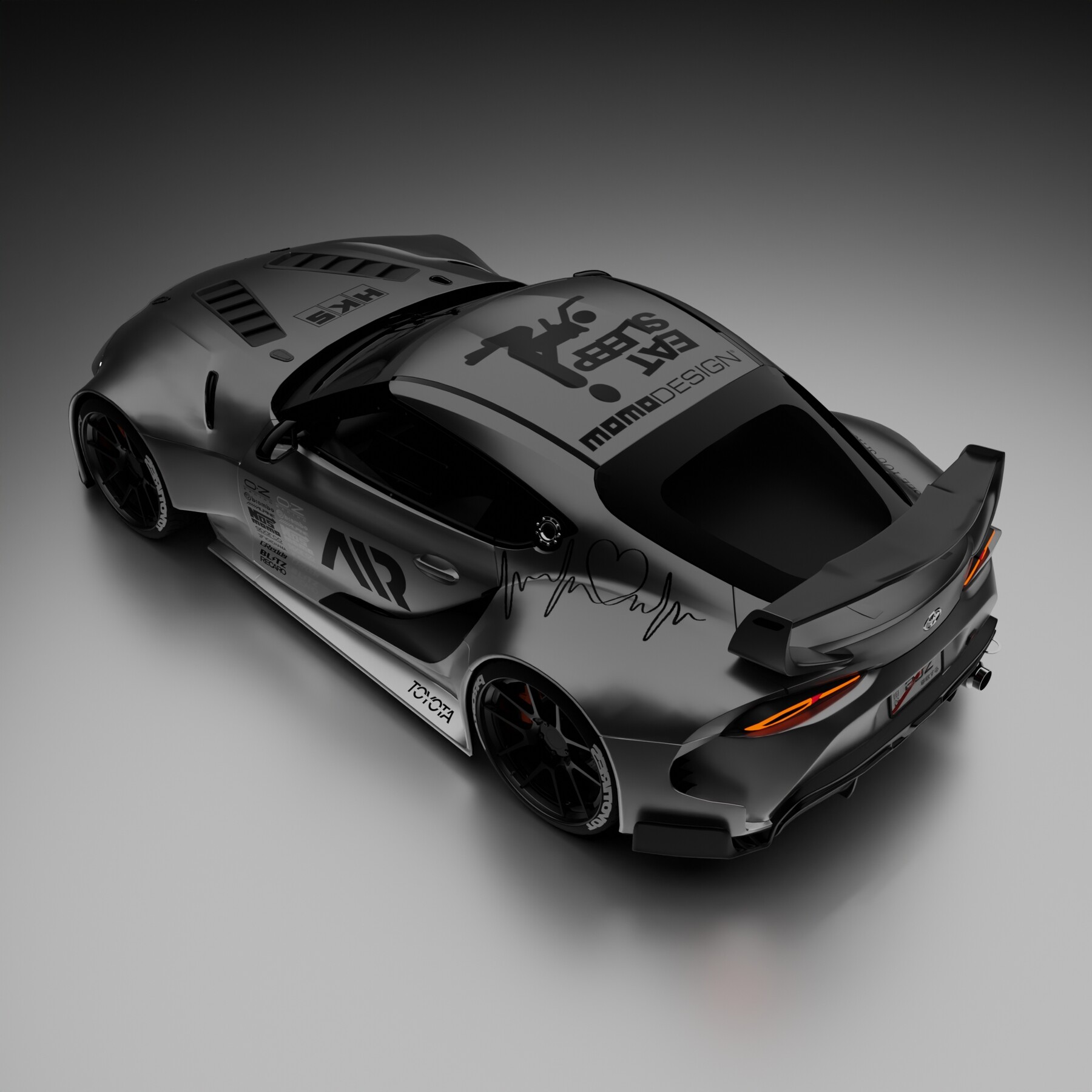 ArtStation - JOB Toyota Supra mk5 A90 BodyKit + car paint | Artworks