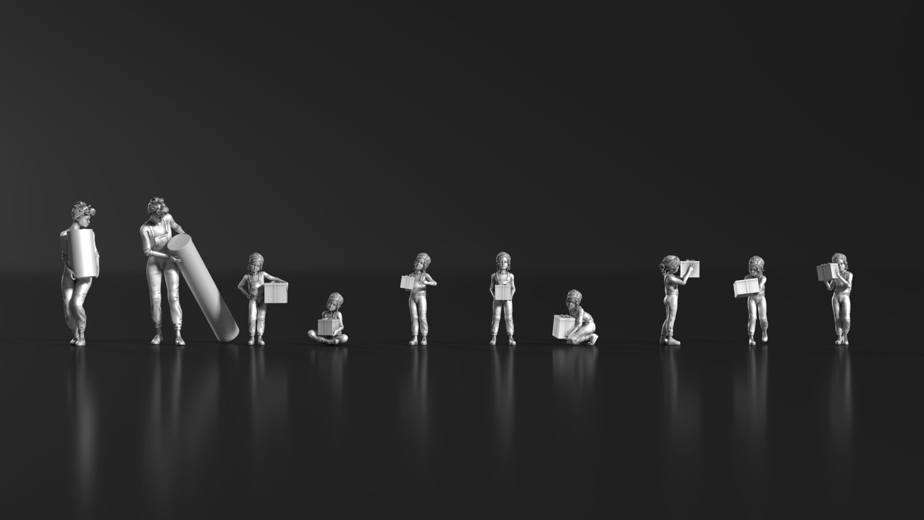 ArtStation - HD People 07 Carrying | Resources