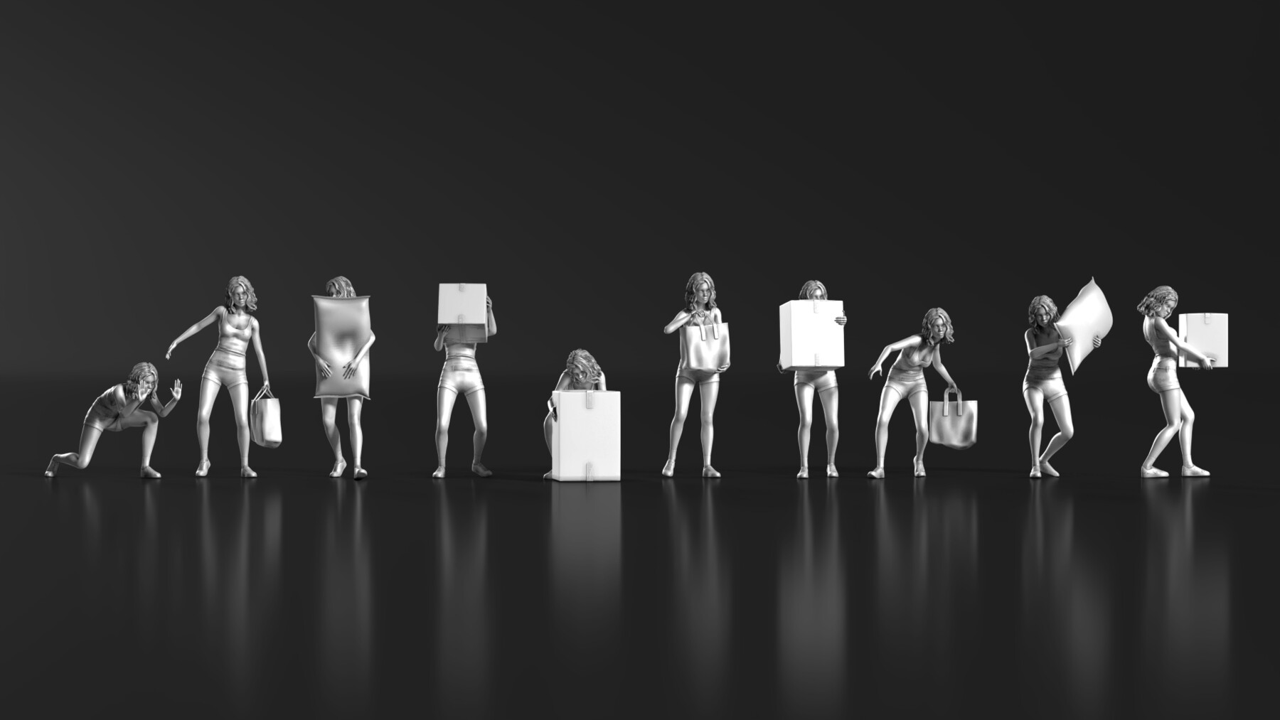 ArtStation - HD People 07 Carrying | Resources