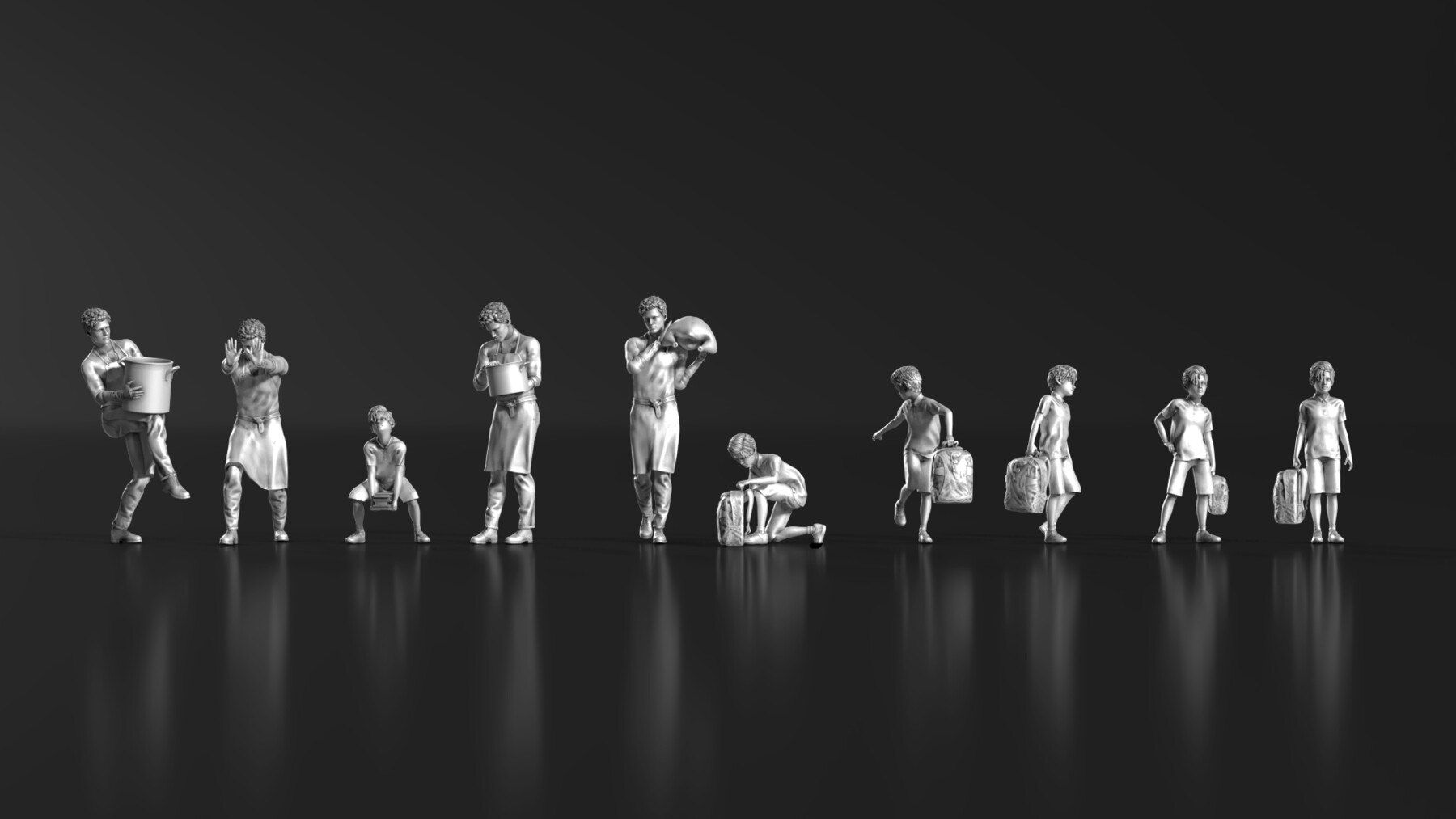 ArtStation - HD People 07 Carrying | Resources