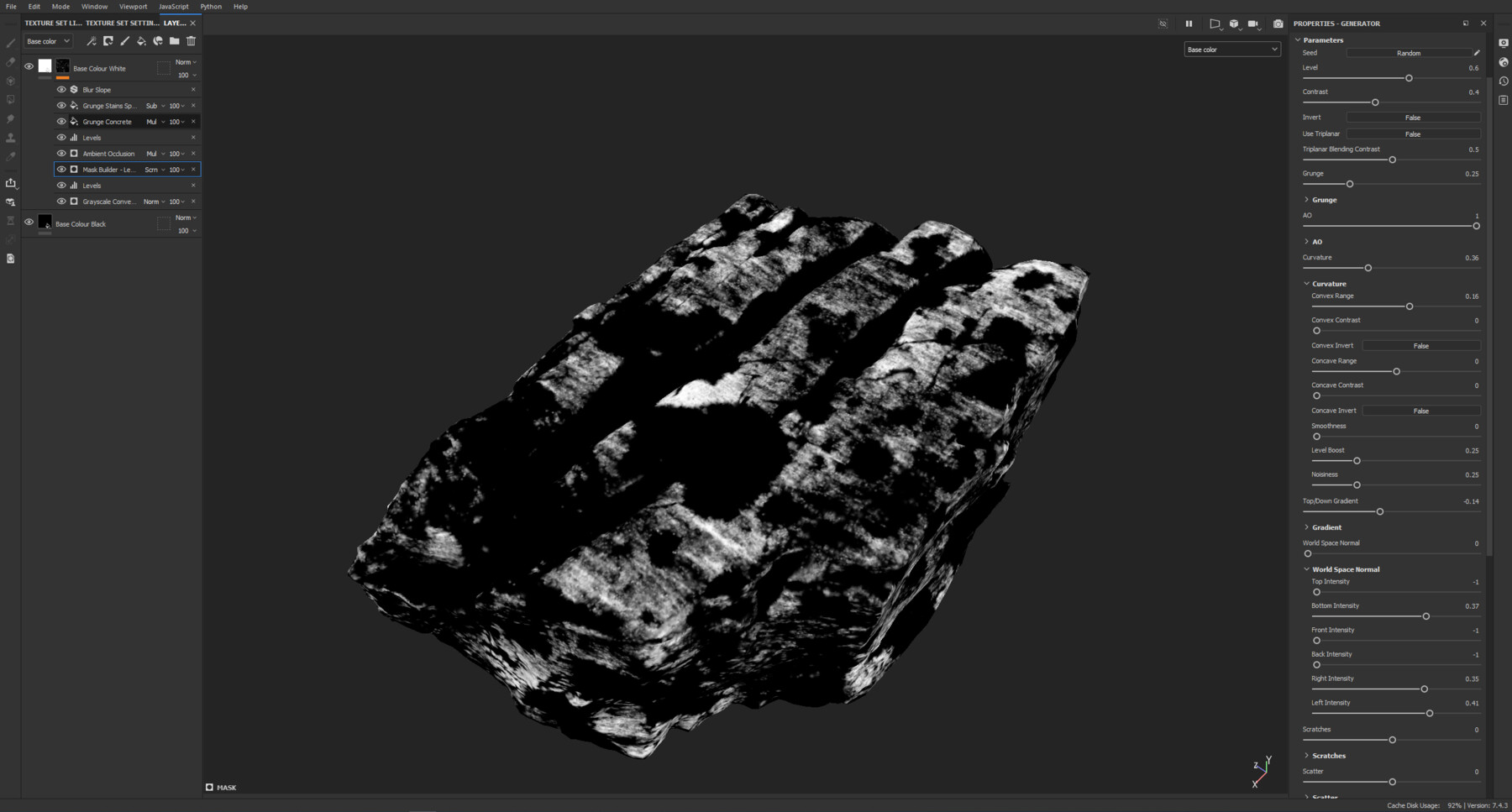 Artstation Creating A Cliffrock Shader In Unreal Engine With Tileable Textures Tutorials 9601