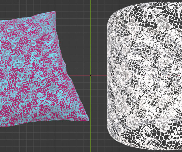 ArtStation - Semi-procedural Lace Texture for Blender | Resources