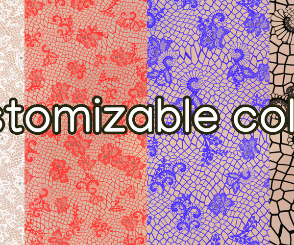 ArtStation - Semi-procedural Lace Texture for Blender | Resources