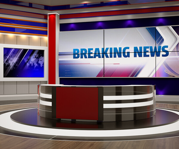 ArtStation - News Virtual set | Resources