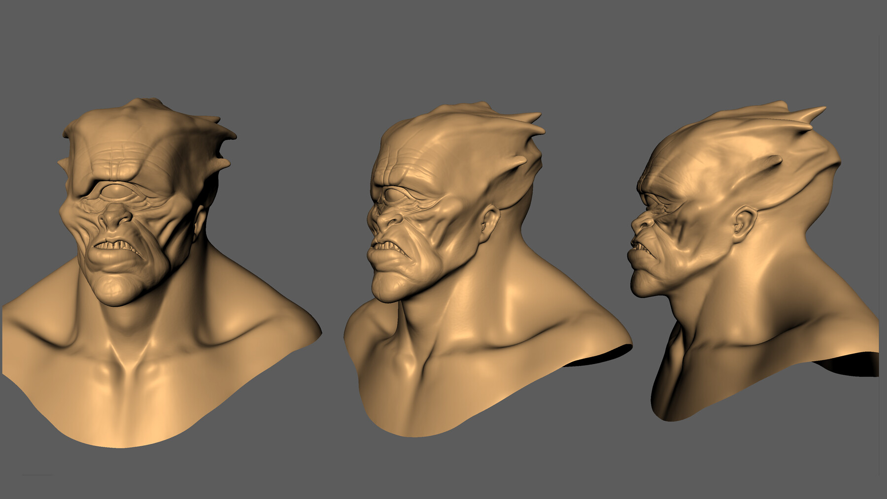 ArtStation - One-eyed monster head | Resources