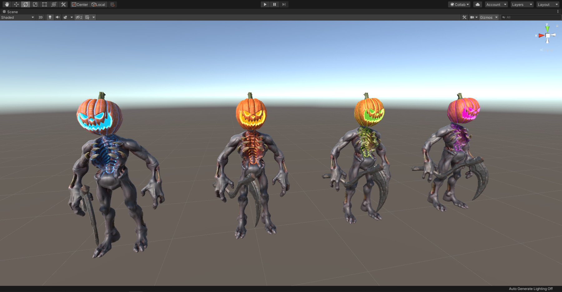 ArtStation - Pumpkin Undead | Game Assets