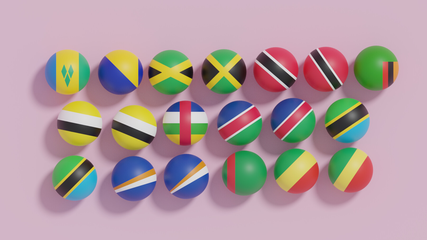 ArtStation - Flag of Ball Collection 4 3D model | Resources