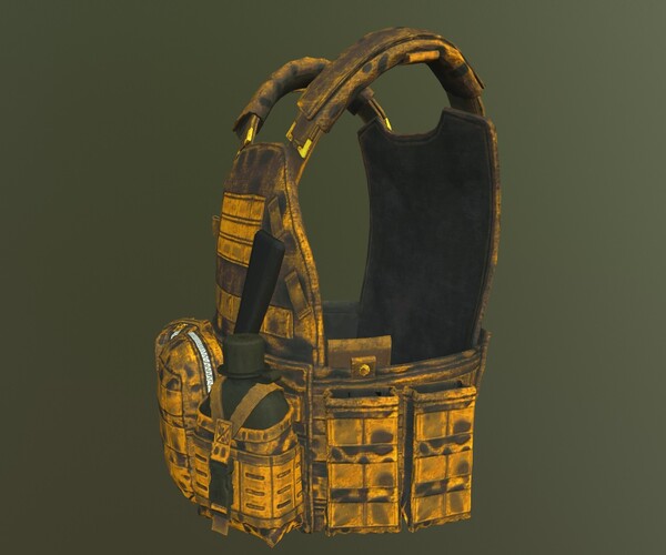 ArtStation - MILITARY VEST low-poly PBR | Game Assets