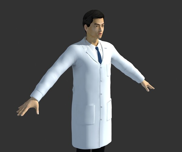 ArtStation - 3D Doctor model | Game Assets