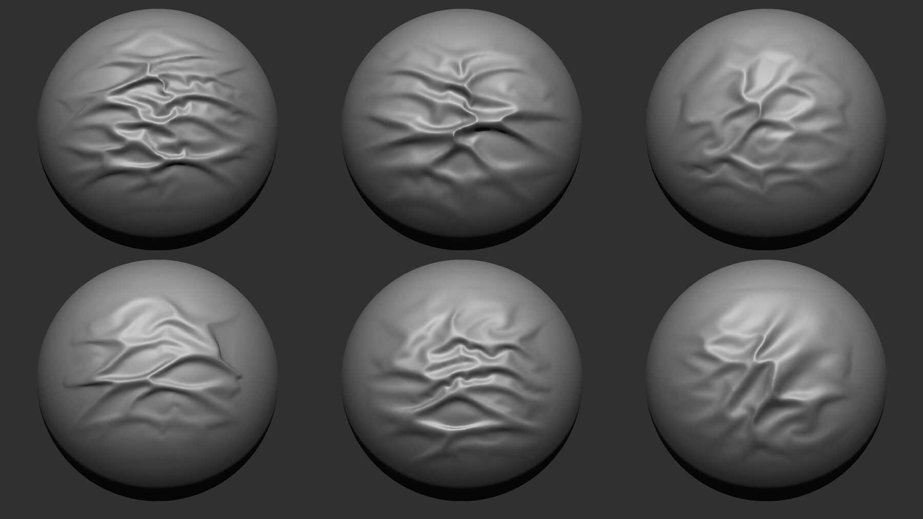ArtStation - 50 Fabric Brushes - Tension & Compression Folds Vol.04 ...