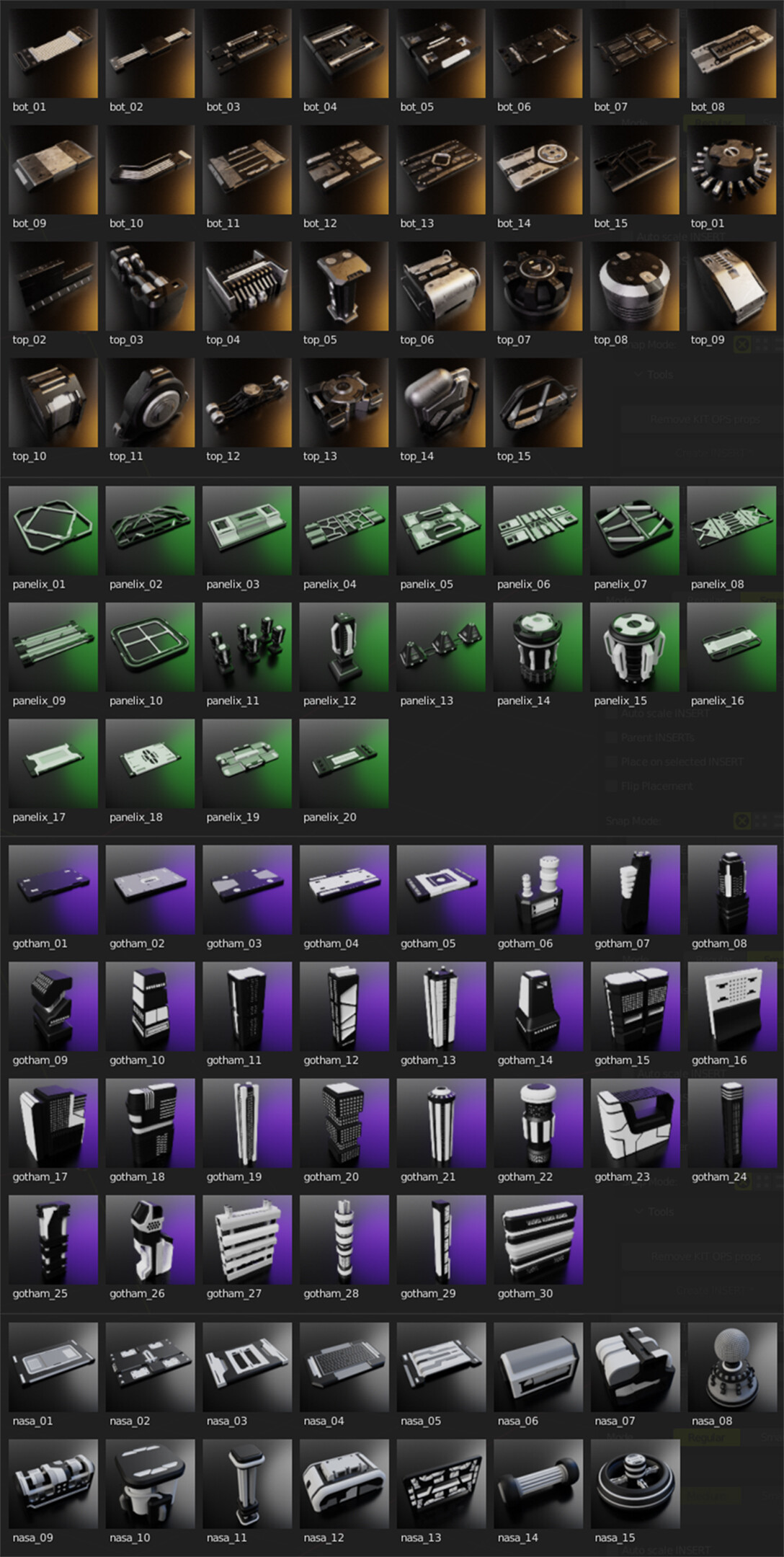 ArtStation - Dpack Bundle | Sci Fi Kitbash | 95 Objects | Resources