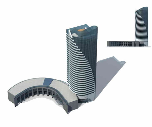 ArtStation - City Commercial Street office building 212 | Resources