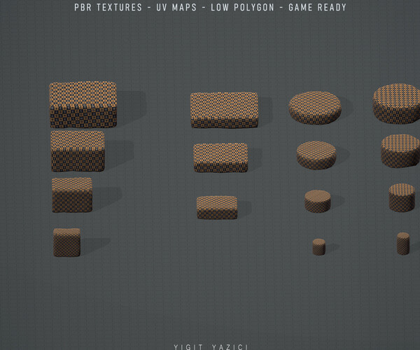 ArtStation - Stone Block Collection-Low Poly-3D Game Ready-PBR Free low ...