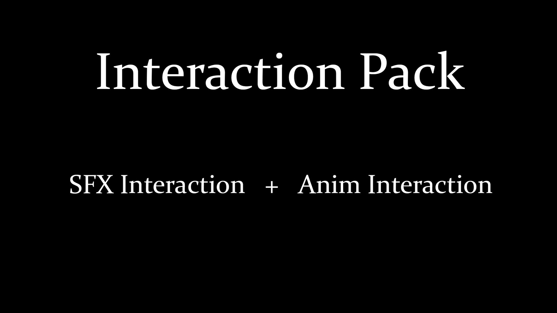 ArtStation - Interaction Pack | Game Assets