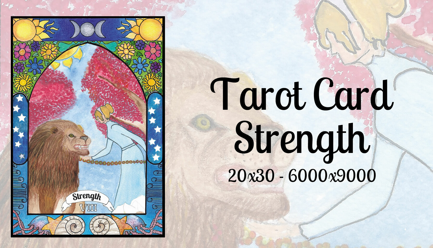 ArtStation - Strength Tarot Card | Artworks