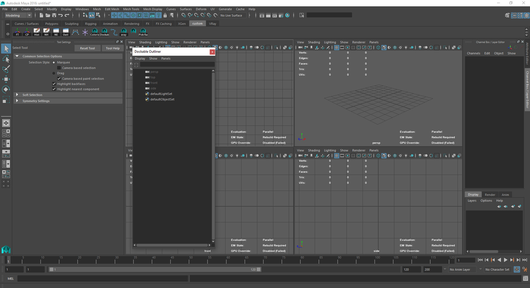 ArtStation - Dockable Outliner for Maya 2016 | Resources