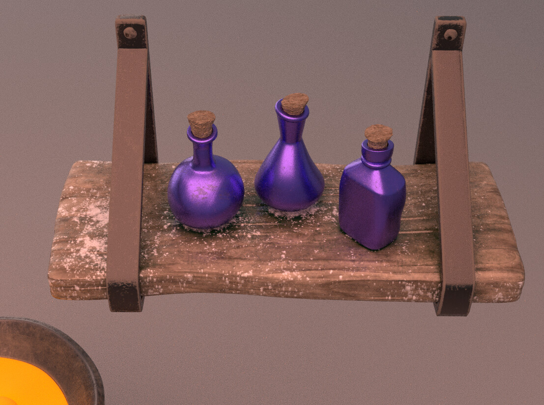 ArtStation - PBR Witch Cauldron Medieval Craft Art Magic Potion Scene ...