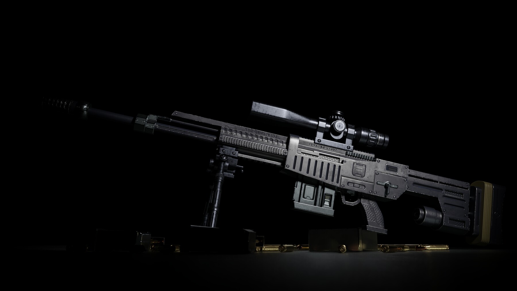 ArtStation - Apocalipt 50R Sniper Rifle | Game Assets