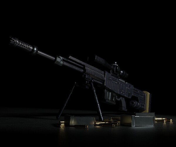 ArtStation - Apocalipt 50R Sniper Rifle | Game Assets