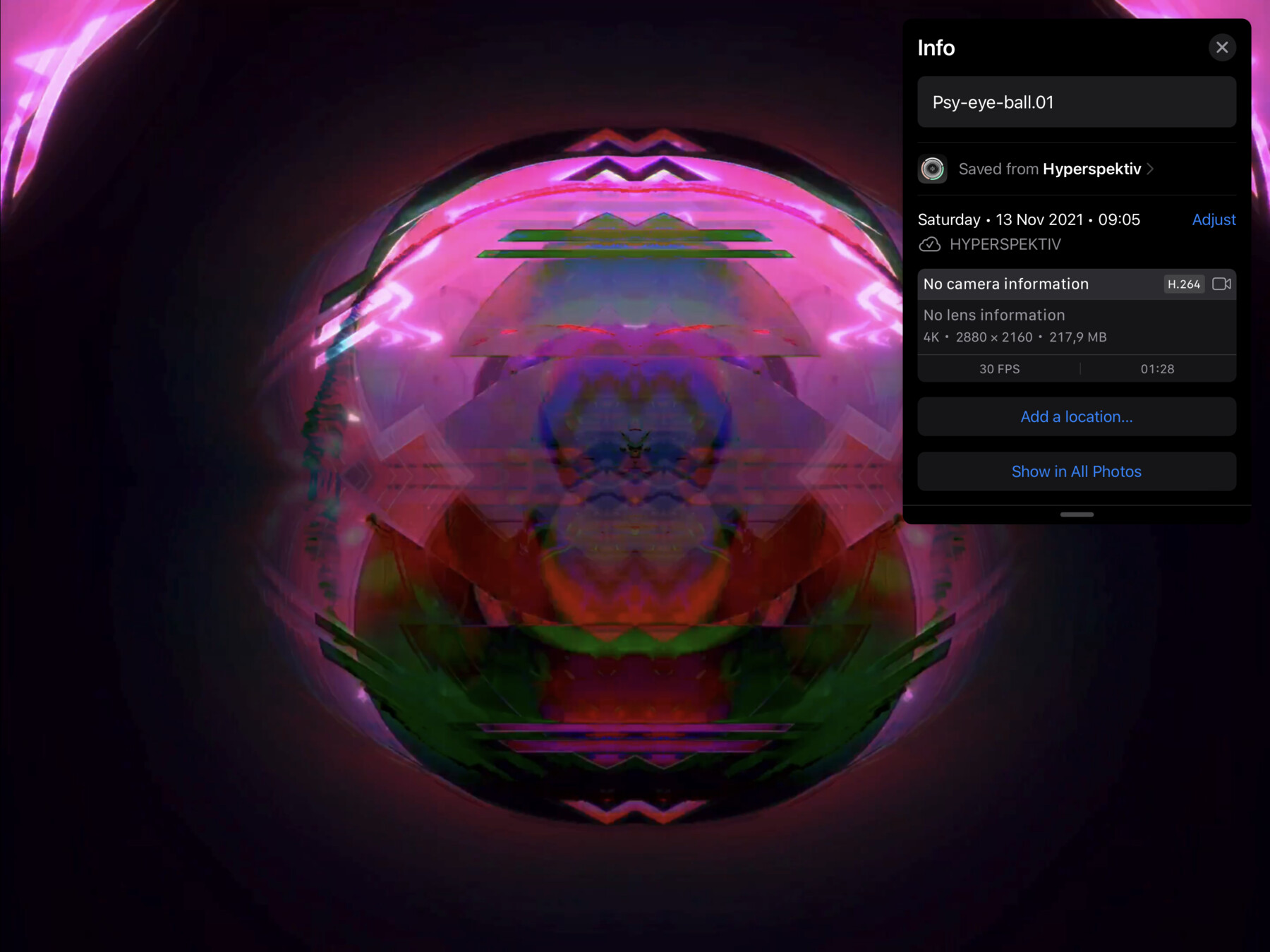 ArtStation - Pack of Visuals - Psy-eye-ball -3- Clips | Resources