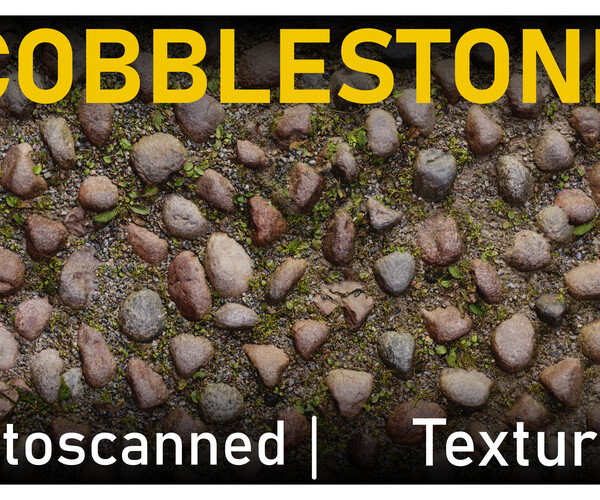 ArtStation - Cobblestone - Photoscanned Material - GAME READY | Game Assets