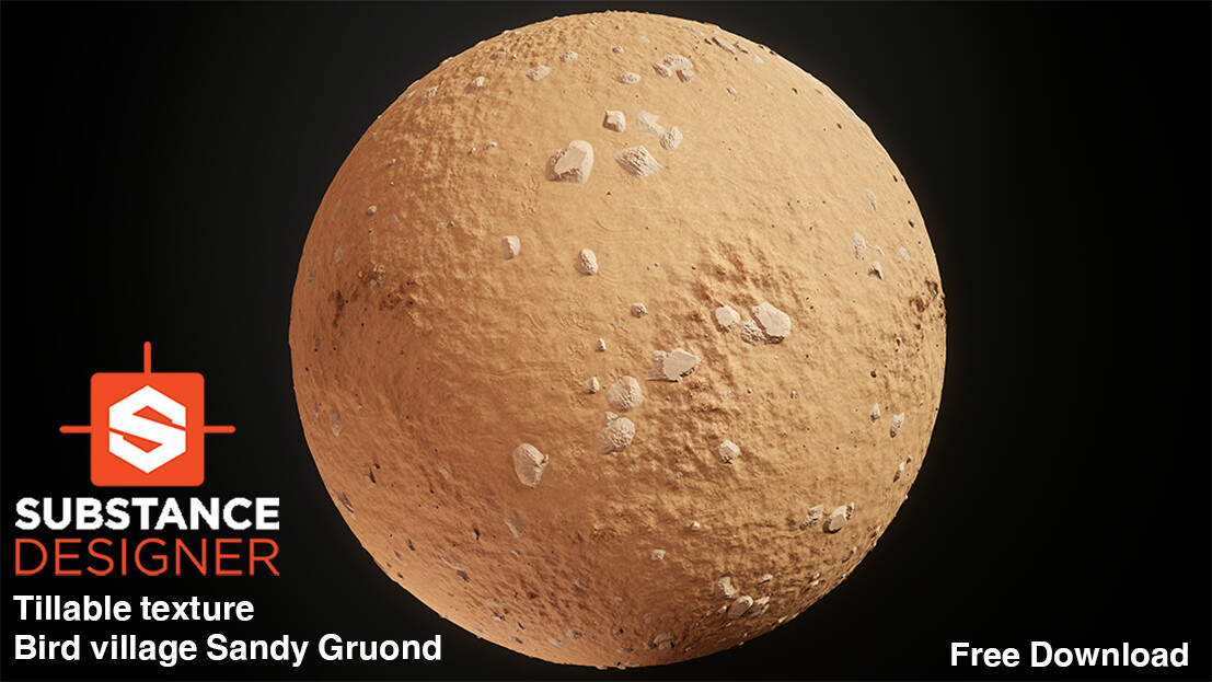 ArtStation - Tillable Sandy Material ( Free Download ) | Game Assets