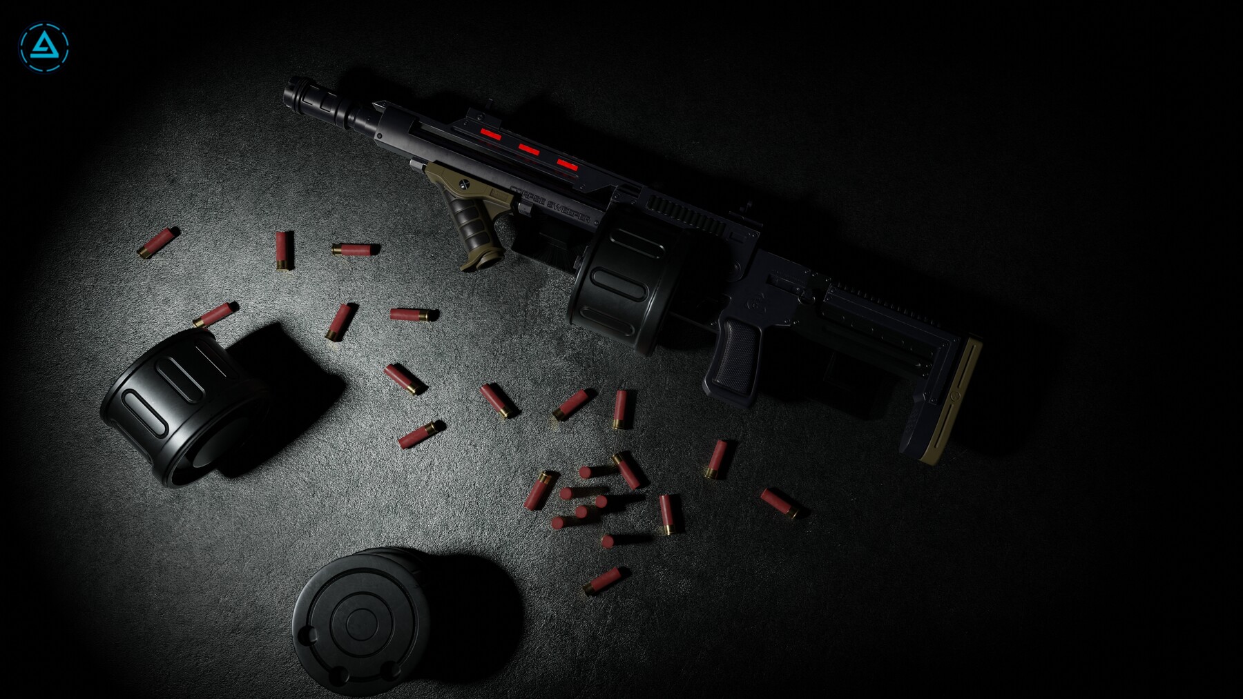 ArtStation - Corpse Sweeper Semi-Automatic Shotgun | Game Assets