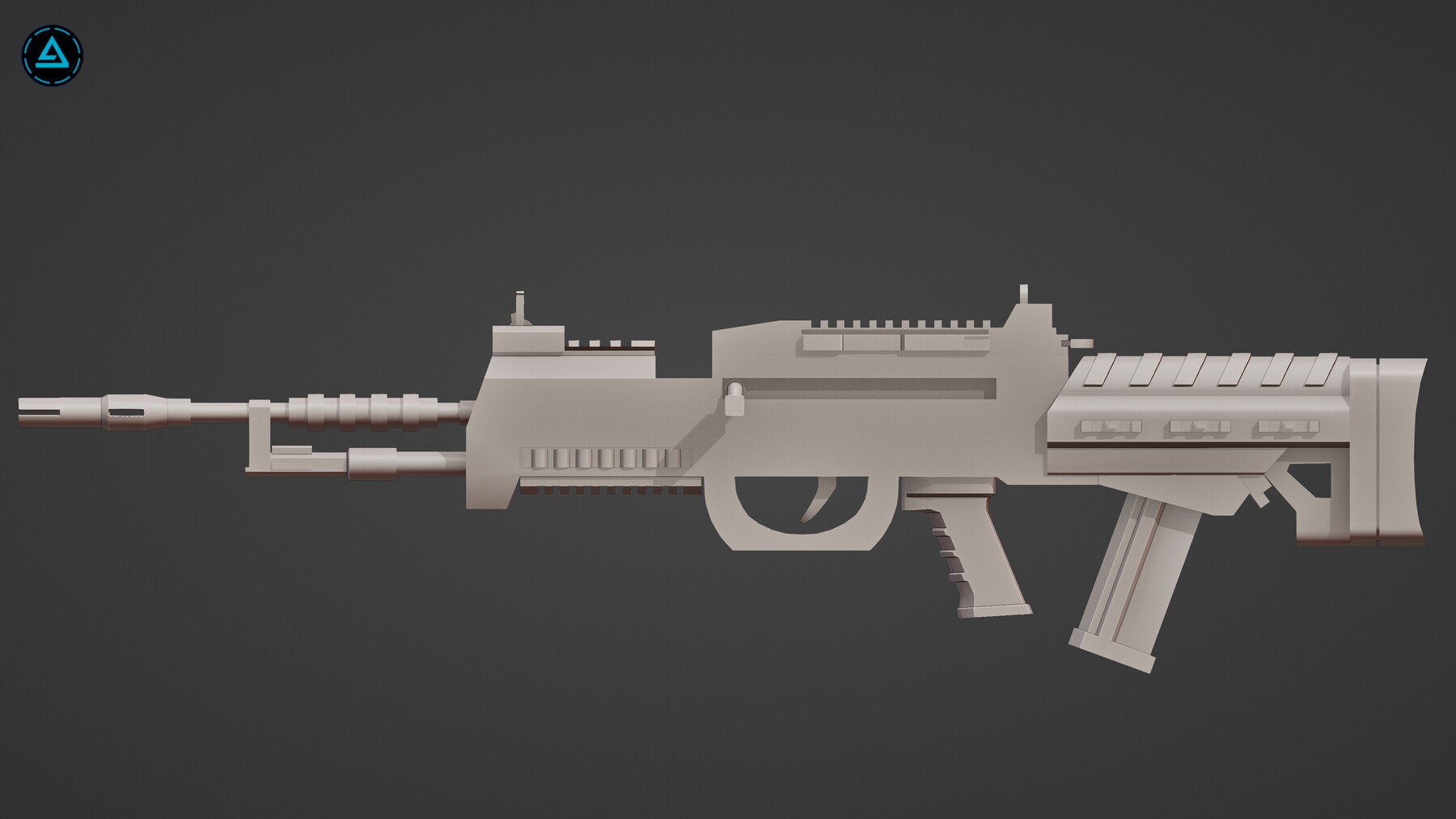 ArtStation - FENDER M6 Assault Rifle | Game Assets