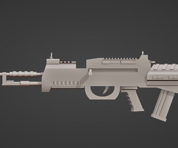 ArtStation - FENDER M6 Assault Rifle | Game Assets