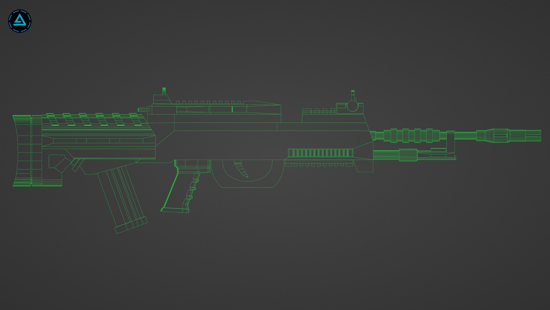 ArtStation - FENDER M6 Assault Rifle | Game Assets