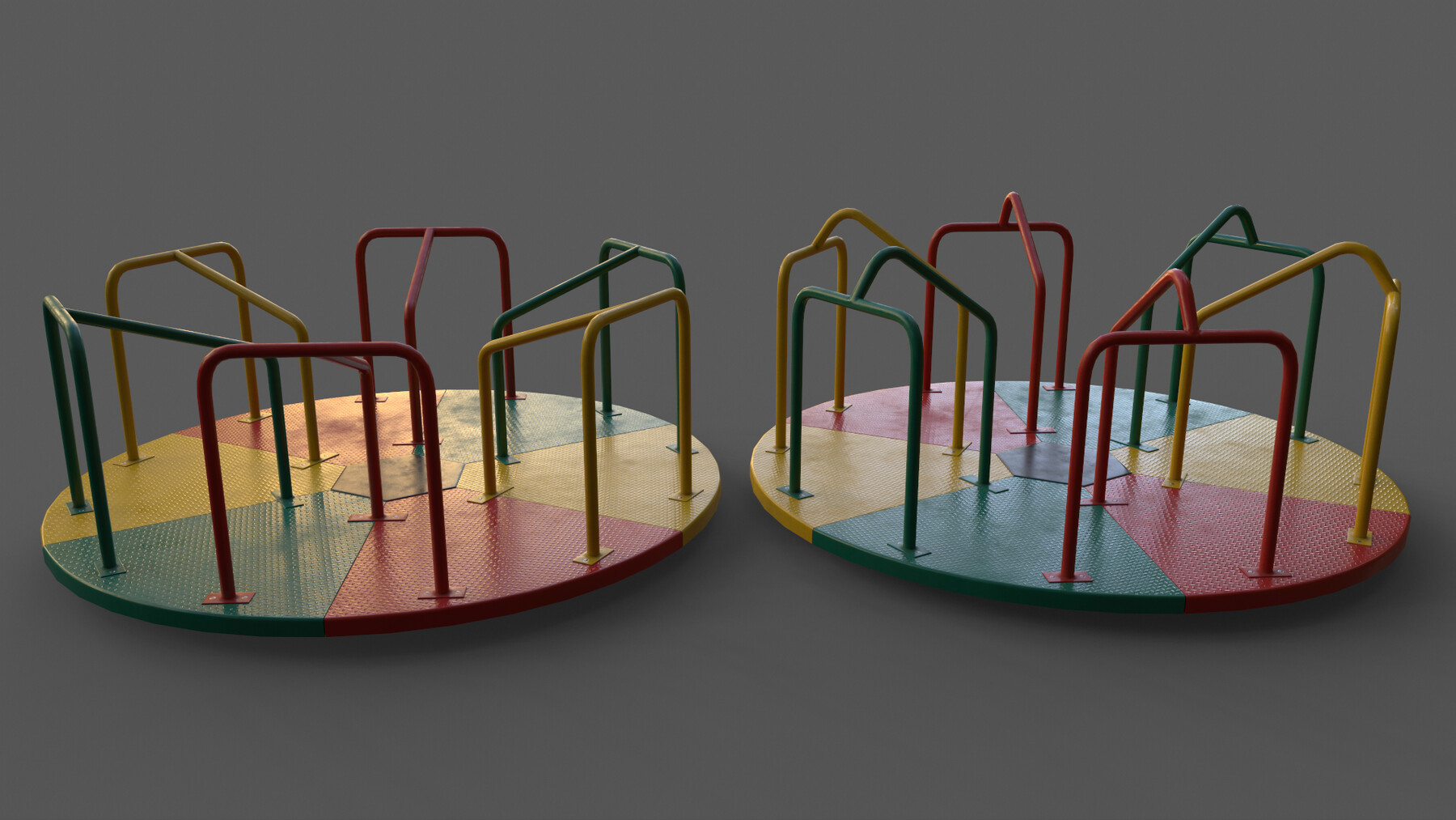 ArtStation - PBR Merry Go Round Roundabout A | Game Assets