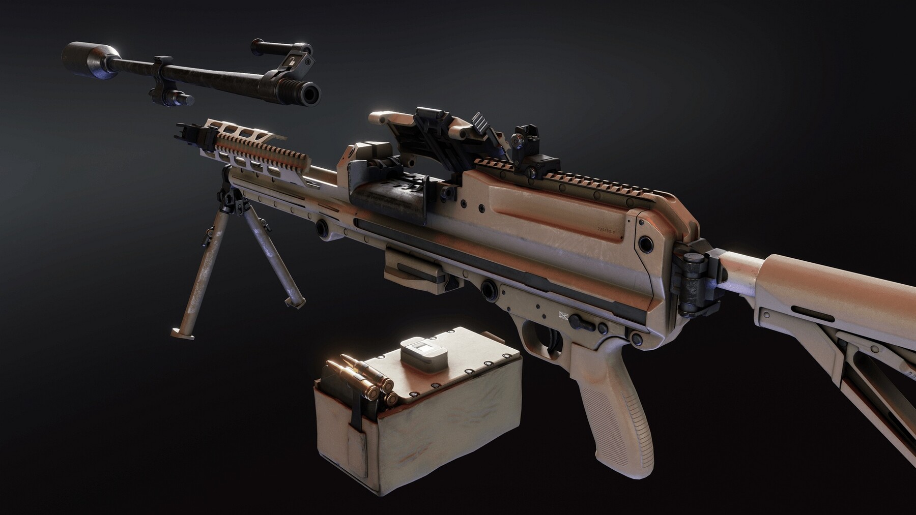 ArtStation - Sig MG338 LMG68 | Game Assets