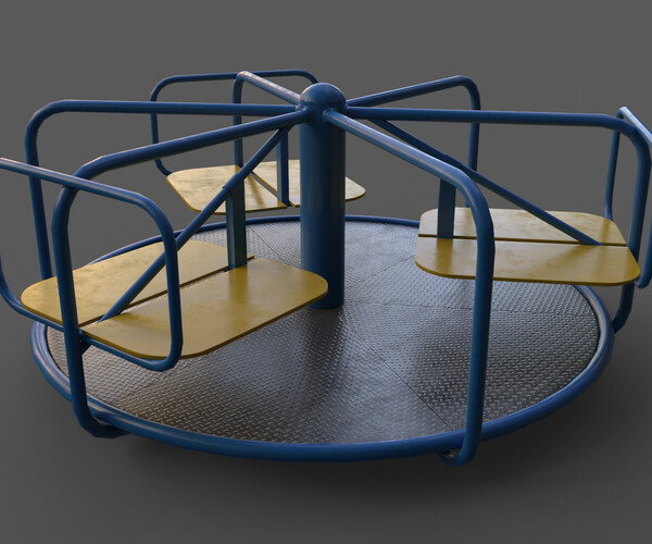 ArtStation - PBR Merry Go Round Roundabout C | Game Assets