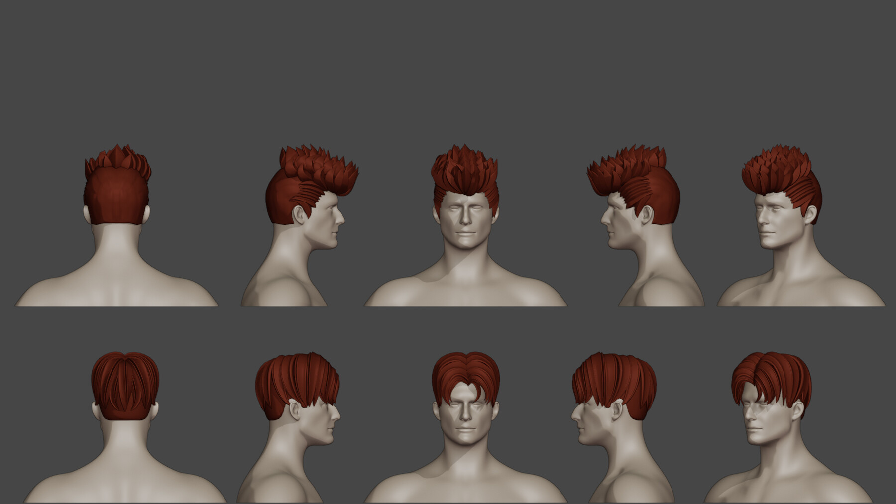 ArtStation - Male hair pack | Game Assets