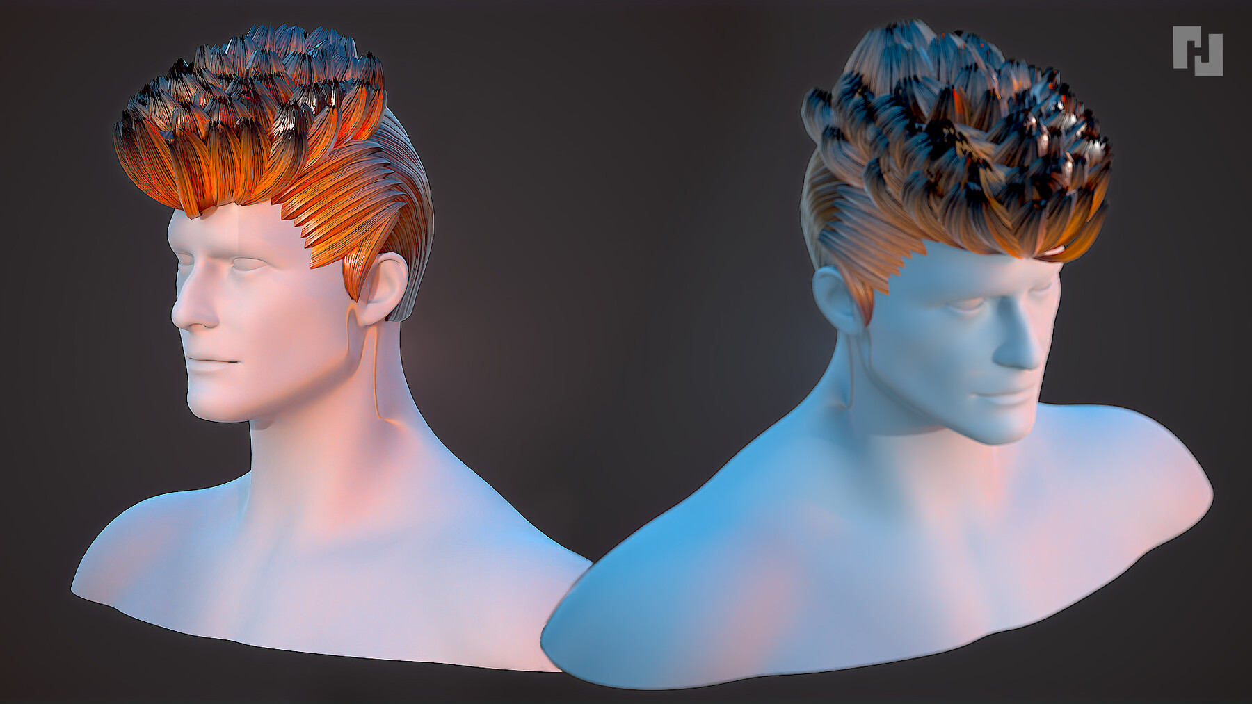ArtStation - Male hair pack | Game Assets