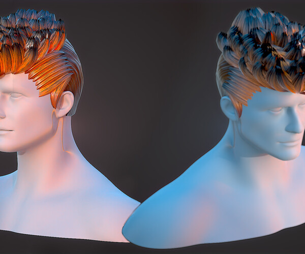 ArtStation - Male hair pack | Game Assets