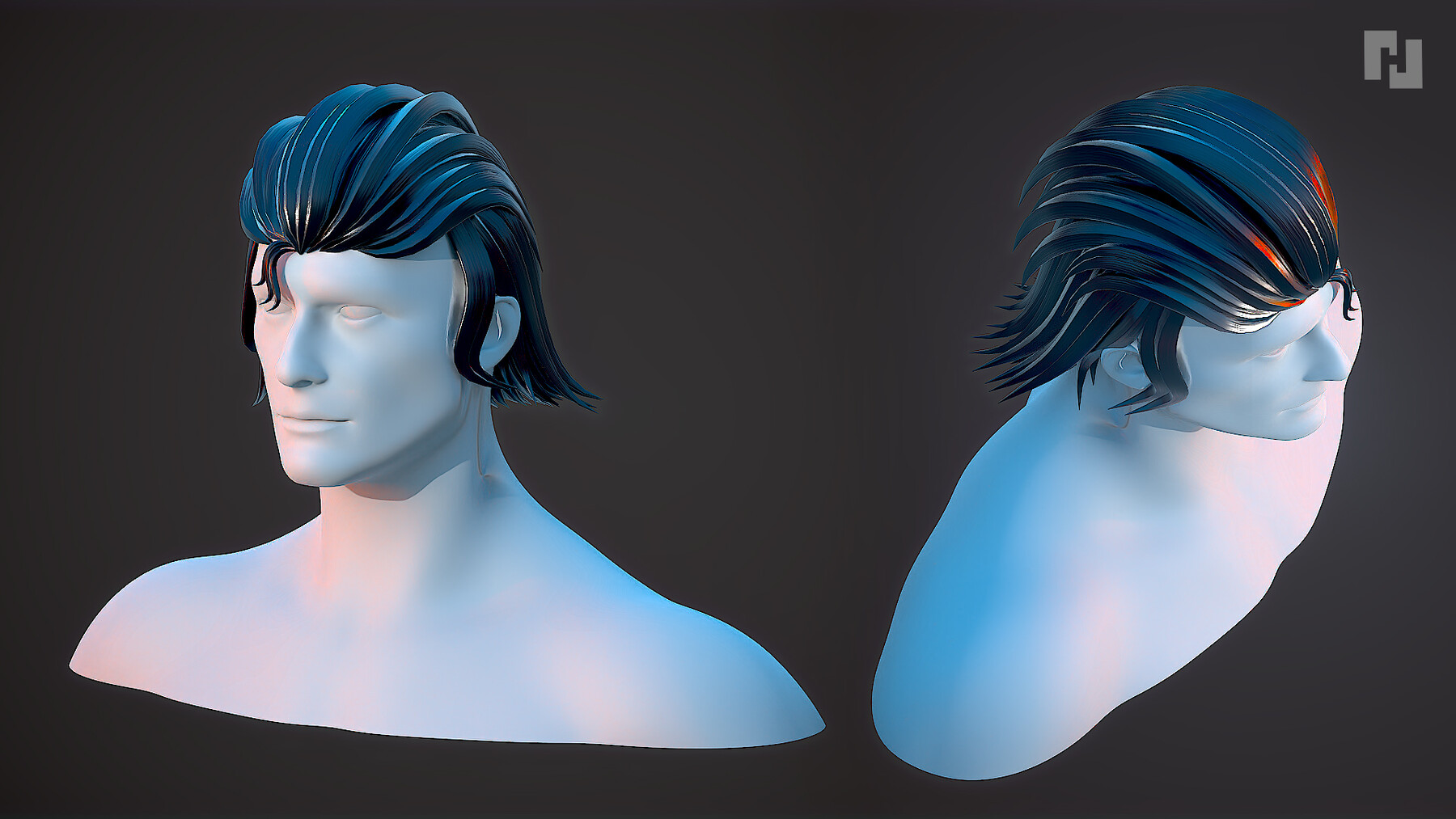 ArtStation - Male hair pack | Game Assets