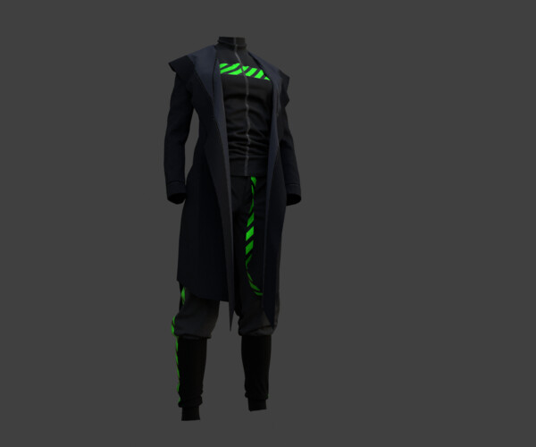 ArtStation - 'Sleek tech-wear' Marvelous designer .Zprj file + 4k ...