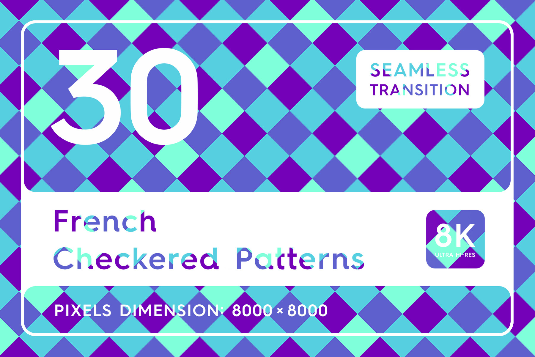 ArtStation - 30 French Checkered Patterns | Artworks