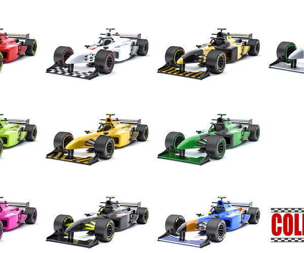 ArtStation - formula car collection 3D model | Game Assets