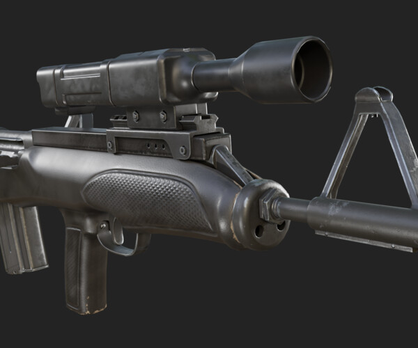 ArtStation - M82 Assault rifle | Game Assets