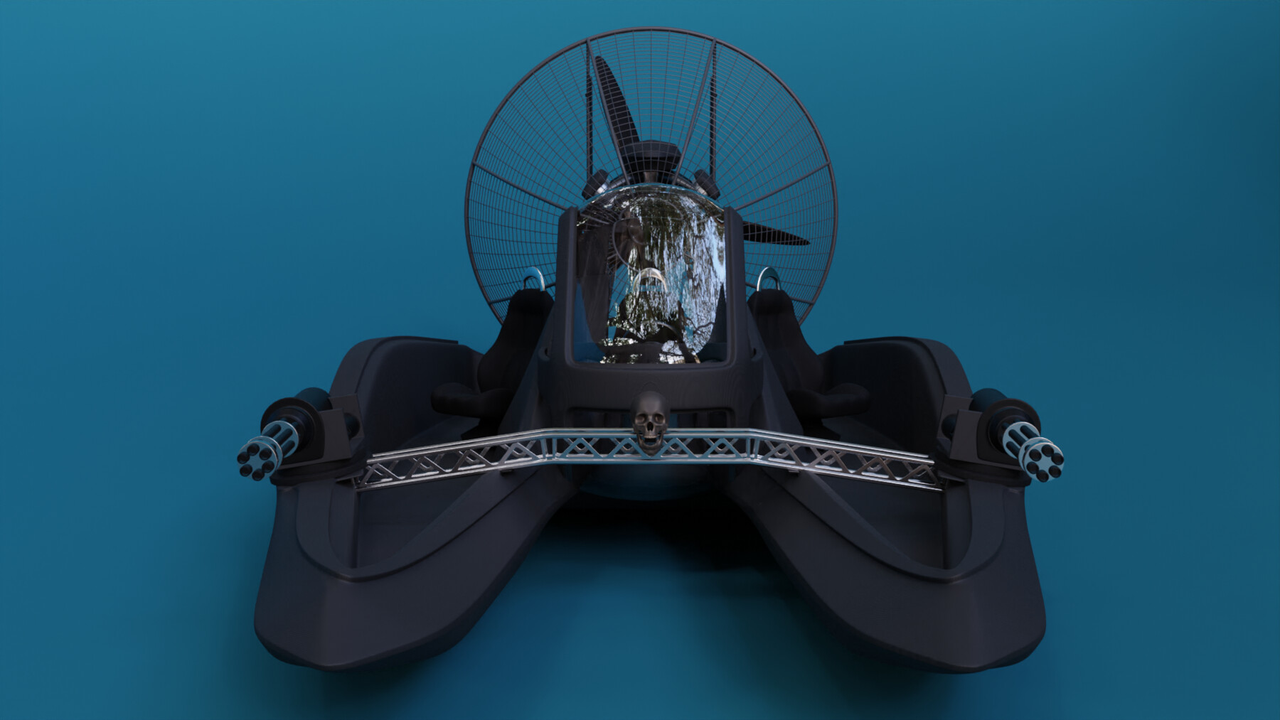 ArtStation - Futuristic Military Airboat | Resources