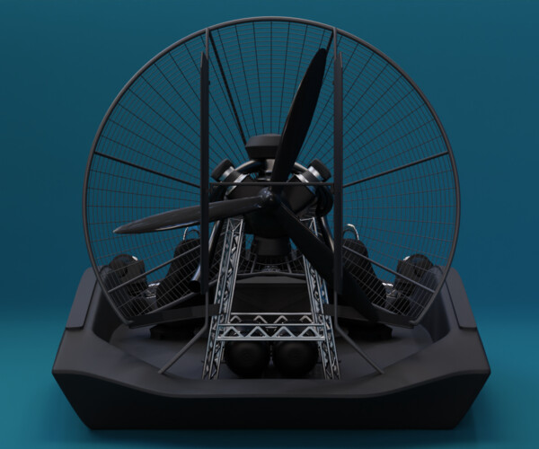 ArtStation - Futuristic Military Airboat | Resources
